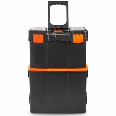 VonHaus Tool Box on Wheels with Stackable Boxes for Easy Organisation ...