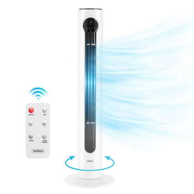 VonHaus Tower Fan 40 Inch, Electric Fan for Cooling, Oscillating Fan ...