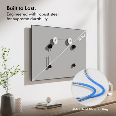 VonHaus Ultra-Slim Flush TV Bracket for 37-70" Screens, Picture Frame ...