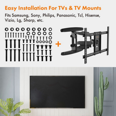 VonHaus Universal TV Mount Screws Kit Hardware, Monitors up to 80 ...