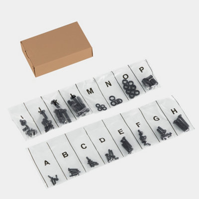 VonHaus Universal TV Mount Screws Kit Hardware, Monitors up to 80'' Includes M4, M5, M6 & M7 ...