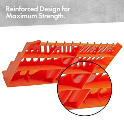 VonHaus Wall Mounted Storage Tool Organiser with Shelf & Pegboard for ...