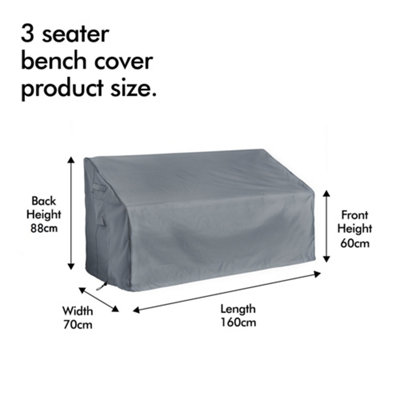 VonHaus Waterproof Garden Bench Cover , Premium Heavy Duty Cover for 3 ...