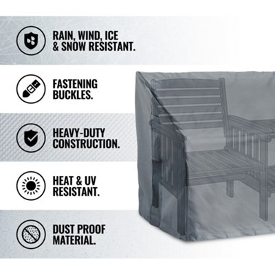 VonHaus Waterproof Garden Bench Cover, Premium Heavy Duty for Patio ...