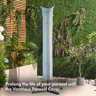 VonHaus Waterproof Standard Parasol Cover, Premium Heavy Duty ...