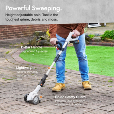 VonHaus Weed Remover Cordless Telescopic Height Adjustable Grout ...
