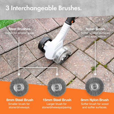 VonHaus Weed Remover Cordless Telescopic Height Adjustable Grout ...