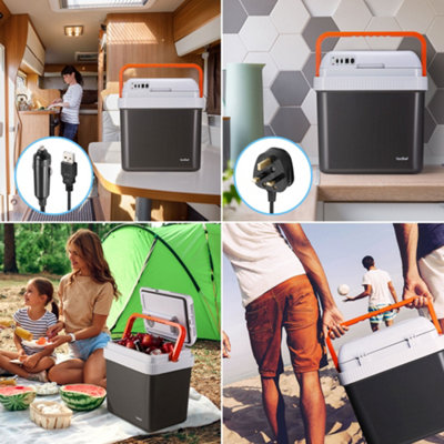 VonShef 24L Electric Cool Box, Insulated Cooler Box with Hot/Cold ...