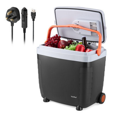 VonShef 28L Electric Cool Box, Insulated Cooler with Wheels, Hot/Cold ...