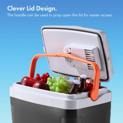 VonShef 28L Electric Cool Box, Insulated Cooler with Wheels, Hot/Cold ...
