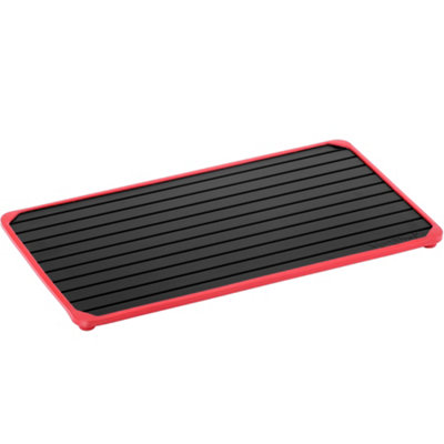 VonShef Defrosting Tray, Aluminium Meat Thaw Plate with Grooves & Spill ...