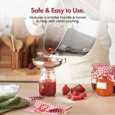 VonShef Jam Making Kit, Starter Set Bundle includes 9L Maslin Pan ...
