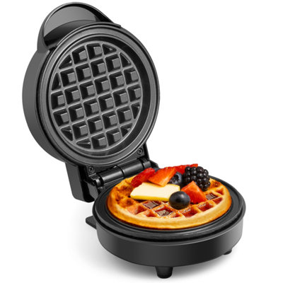 VonShef Mini Waffle Maker, Waffle Iron 600W with 12.5cm Non Stick ...