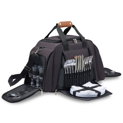 VonShef Picnic Holdall, Extra Large Picnic Bag with 6 Person Dining ...
