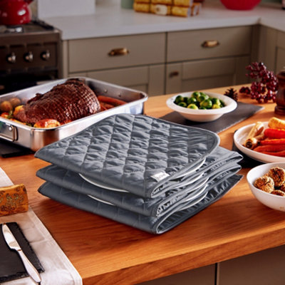 VonShef Plate Warmer Electric 12 Plate Heater up to 73 Degrees Folding Compact Ideal for