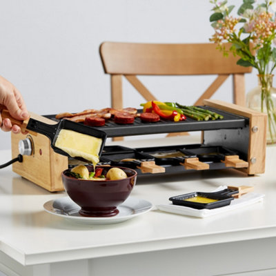 VonShef Raclette Grill Electric, Raclette Machine for 8 with 2 ...
