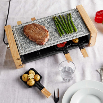 VonShef Raclette Grill Electric, Raclette Machine for 8 with 2 ...