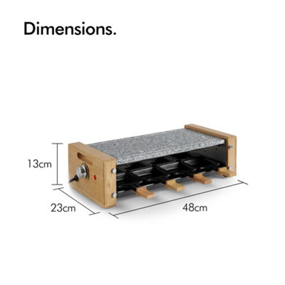 VonShef Raclette Grill Electric, Raclette Machine for 8 with 2 ...