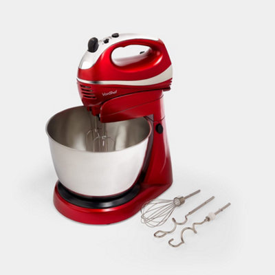 VonShef Red Hand and Stand Mixer