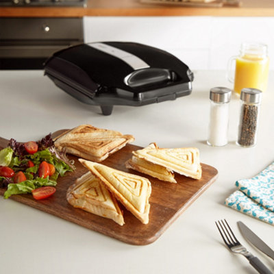 VonShef Sandwich Toaster 4 Slice, Toastie Maker with Non-Stick Plates ...