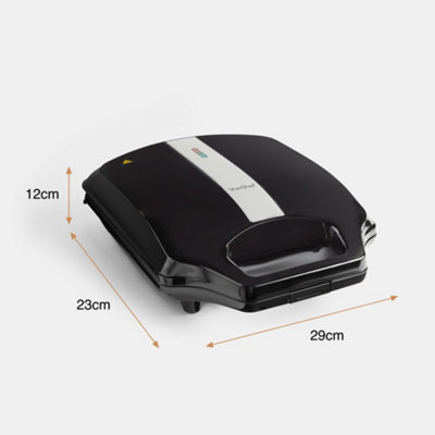 VonShef Sandwich Toaster 4 Slice, Toastie Maker with Non-Stick Plates ...
