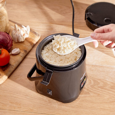 VonShef Small Rice Cooker 0.3L, Electric Rice Steamer for 2 w/ Keep ...