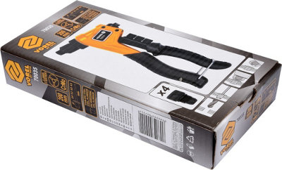 Vorel compact short hand riveter pop rivet gun 200 mm, 2.4 - 4.8 mm (70035)