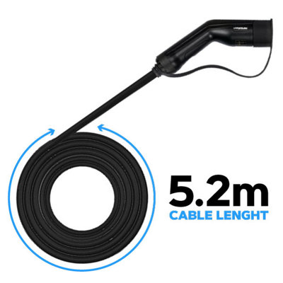 Vorsprung 7.4kW Smart Electric Vehicle (EV) Charger Tethered Type 2 ...