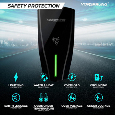 VORSPRUNG Alpha Max 7.4kW EV Charger Type 1 and Type 2, Untethered, EV ...
