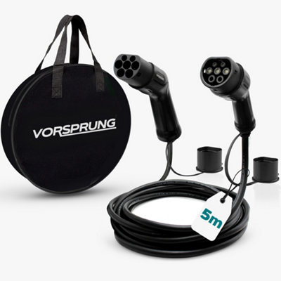 VORSPRUNG Fast EV Charging Cable - Type 2 to Type 2, 32A 7.6kW, High ...