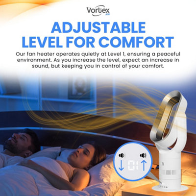 Vortex Air 1650W Luxury Oscillating Heating and Cooling 10 Speed ...