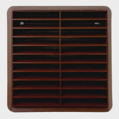 Vortice 46046 Fixed Grille 125mm / 5 Inch (Brown)