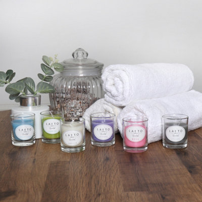 Votive Candles Scented Set of 6 by Laeto Ageless Aromatherapy - FREE ...