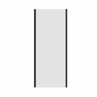 VRUC 800x1900mm Shower Side Panel Black