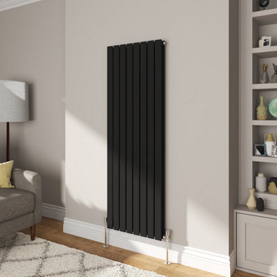 VRUC Double Flat Panel Designer Radiator Black 1600x544mm