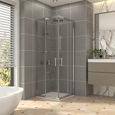 VRUC Square Shower Enclosure 700 x 700 x 1900 mm Chrome