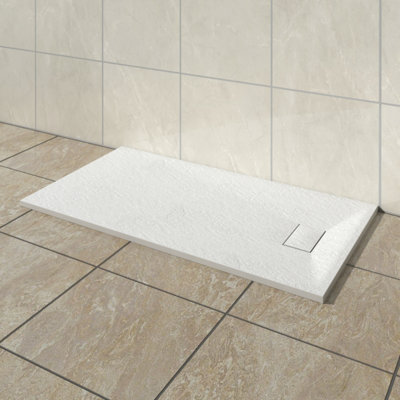 VRUC Wetroom Shower Enclosure Tray Rectangular SMC Slate Effect ...