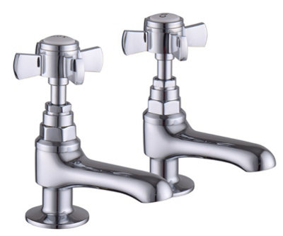 VURTU Bensham Basin Taps, 1/4 Turn, Single Lever Ceramic Disc, High ...