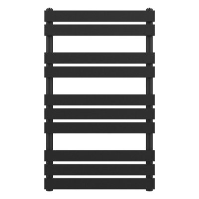 VURTU4 Designer Vertical Single Panel Radiator, 1000(H) x 600(W), Black ...