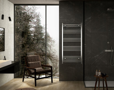 VURTU5 Designer Vertical Ladder Style Radiator, 1200(H) x 600(W ...