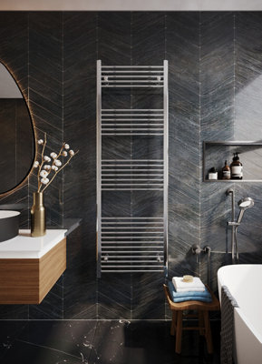 VURTU5 Designer Vertical Ladder Style Radiator, 1800(H) x 600(W ...