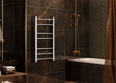 VURTU5 Designer Vertical Ladder Style Radiator 700(H) x 400(W), Chrome ...