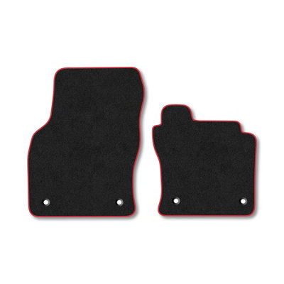 Buy VW CADDY (2022- ) Red Colour Trim Edging Binding Car Floor Mats ...