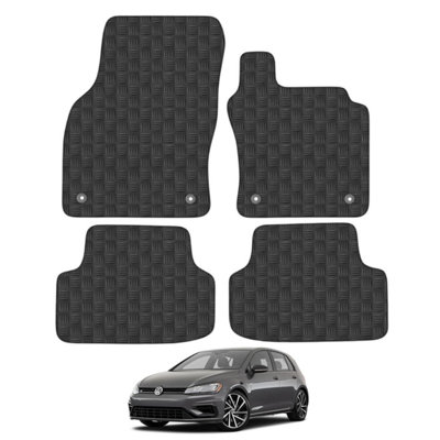 VW Golf MK7 2013 2019 Car Floor Mats Rubber Tailored Fit 4pcs Set Heavy Duty