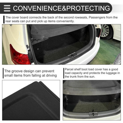 VW Polo 6R Hatchback Black Boot Parcel Shelf / Load Cover (2009-2018)