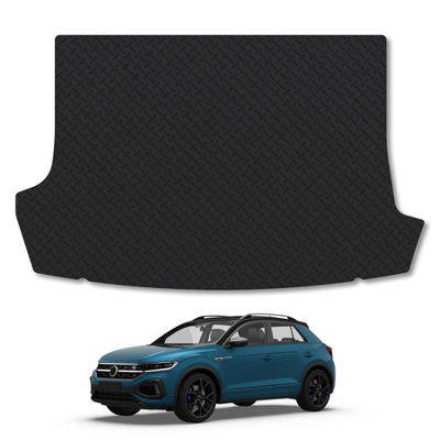 VW T-Roc (2017+) Boot Liner Mat Premium Tufted Carpet Tailored Fit Red ...