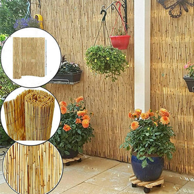 Wadan 1.5m x 3m Natural Reed Screen - Reed Fence Screening Roll for ...