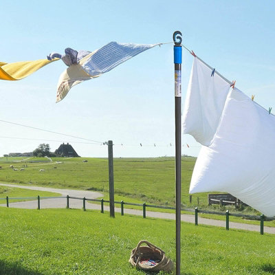 Wadan 3 x Telescopic Clothes Line Prop - Telescopic Extendable Home ...