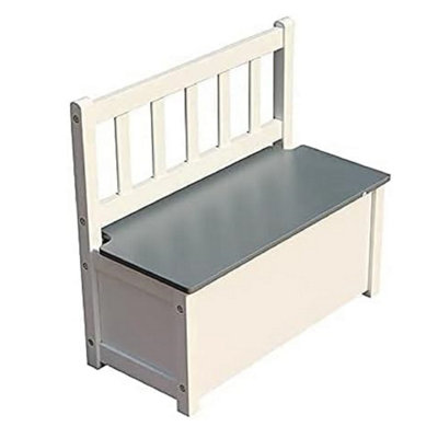 Wadan Wooden Kids Storage Bench, Modern Kids Bench Suitable for Small ...