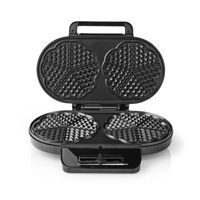 Waffle Maker Iron, Double Heart Shape Waffle Machine with Non Stick ...